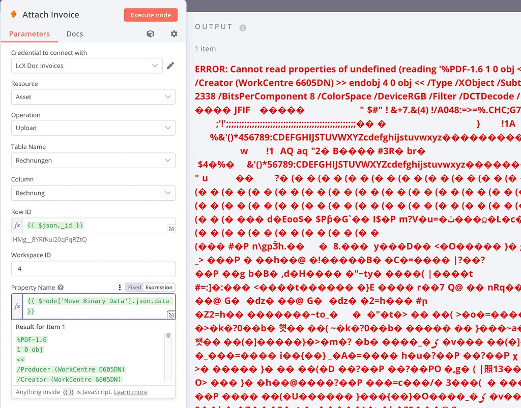 Problem with n8n file upload to SeaTable - Integrations - SeaTable Forum