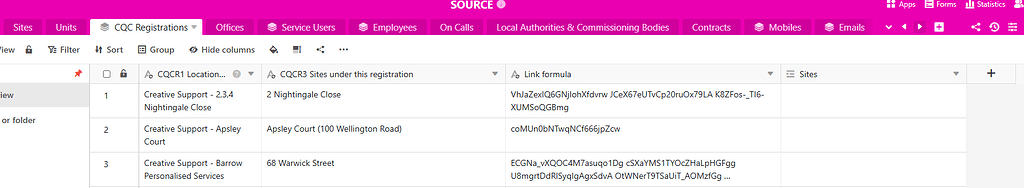 Common Data Sets - Linking Records - Common dataset - SeaTable Forum
