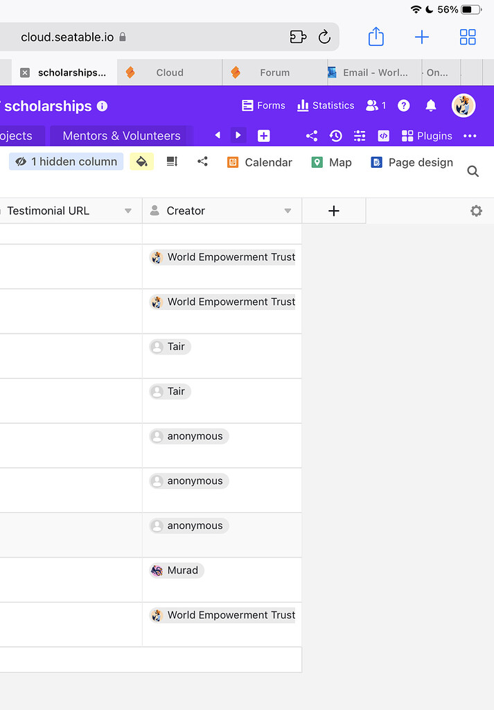 Issues with Creator column and admin and team Admin - Admin Talk - SeaTable Forum