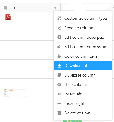 Download FILE Attachements from multiple rows? - #2 by rdb - Importing & Exporting - SeaTable Forum